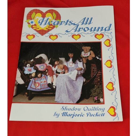 unknown | Office | Vintage Shadow Quilting Patterns Hearts All Around ...